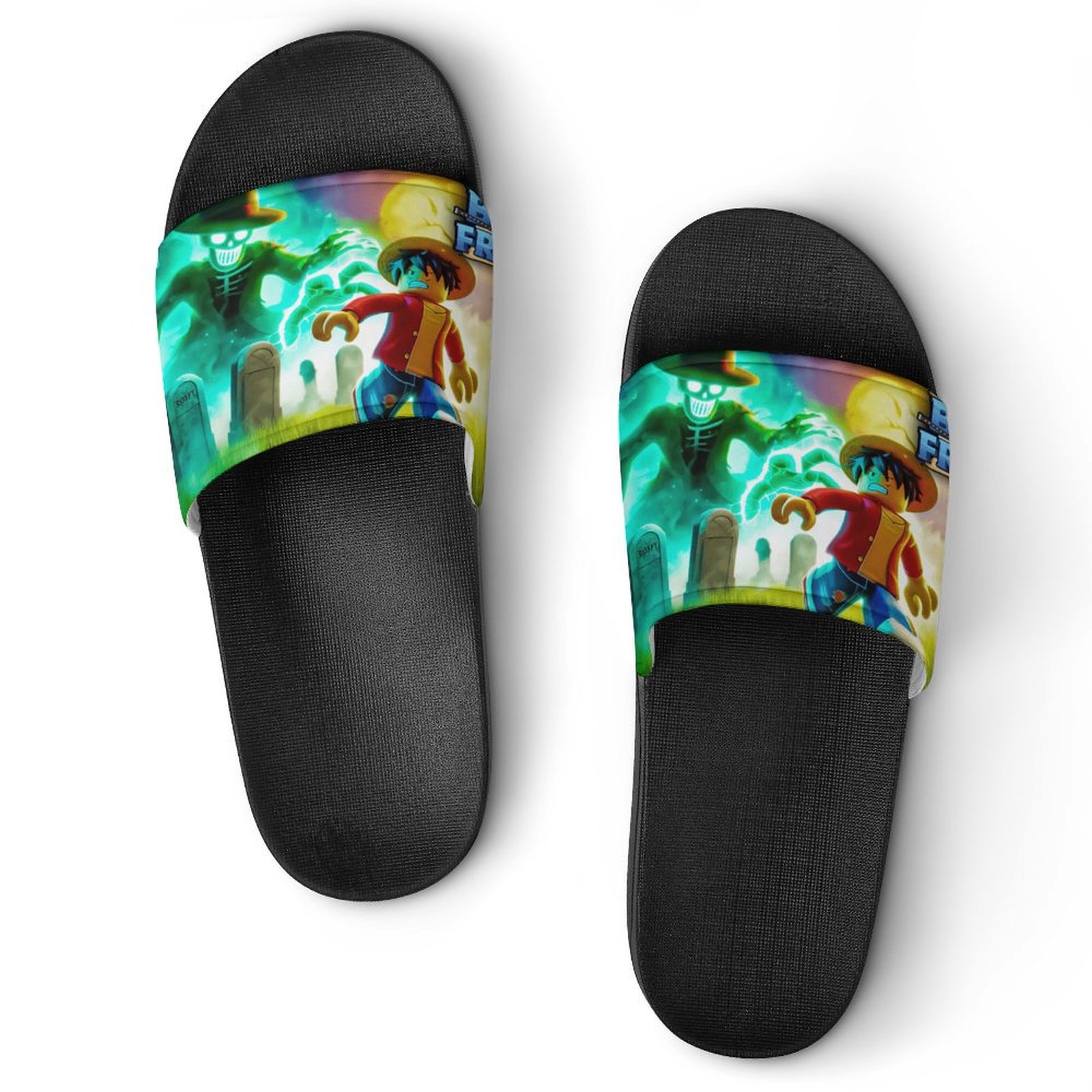 Blox Fruits Boys Slide Sandals, Comfort Casual Pool Slide Outdoor, Slip ...