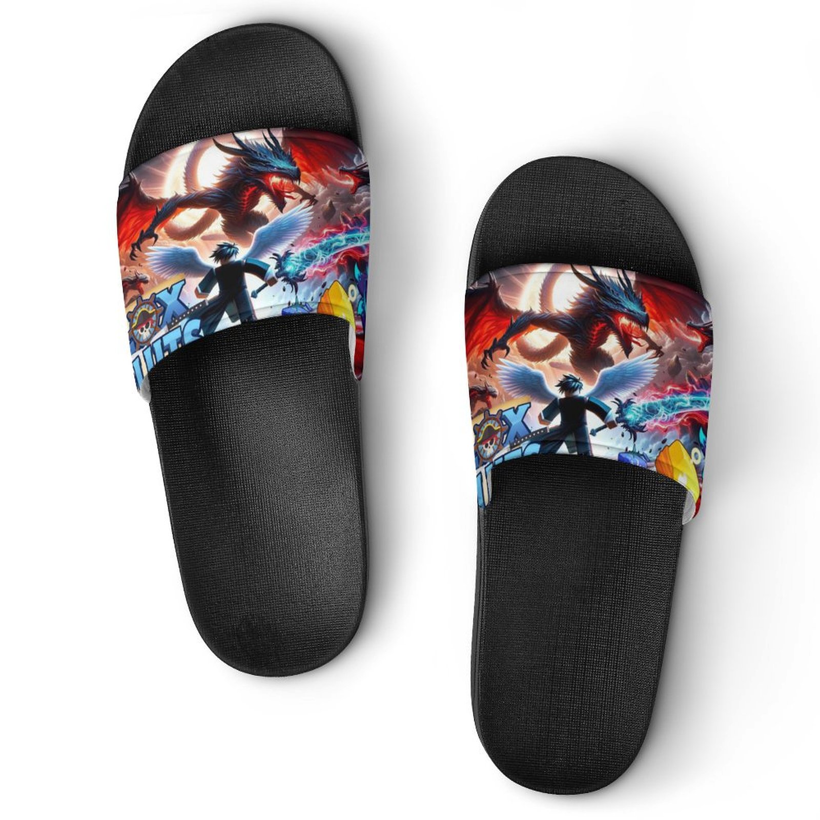 Blox Fruits Boys Slide Sandals, Comfort Casual Pool Slide Outdoor, Slip ...