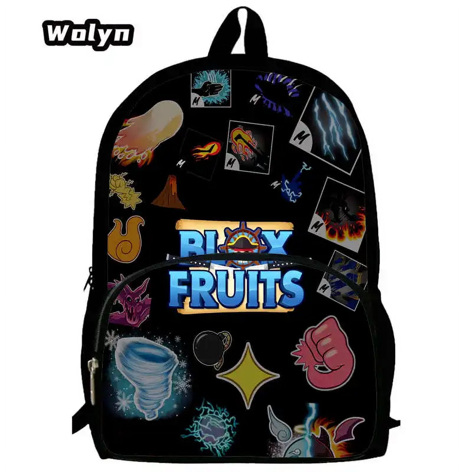 Blox Fruits Cartoon Backpack Large Capacity Portable Anime Cute ...