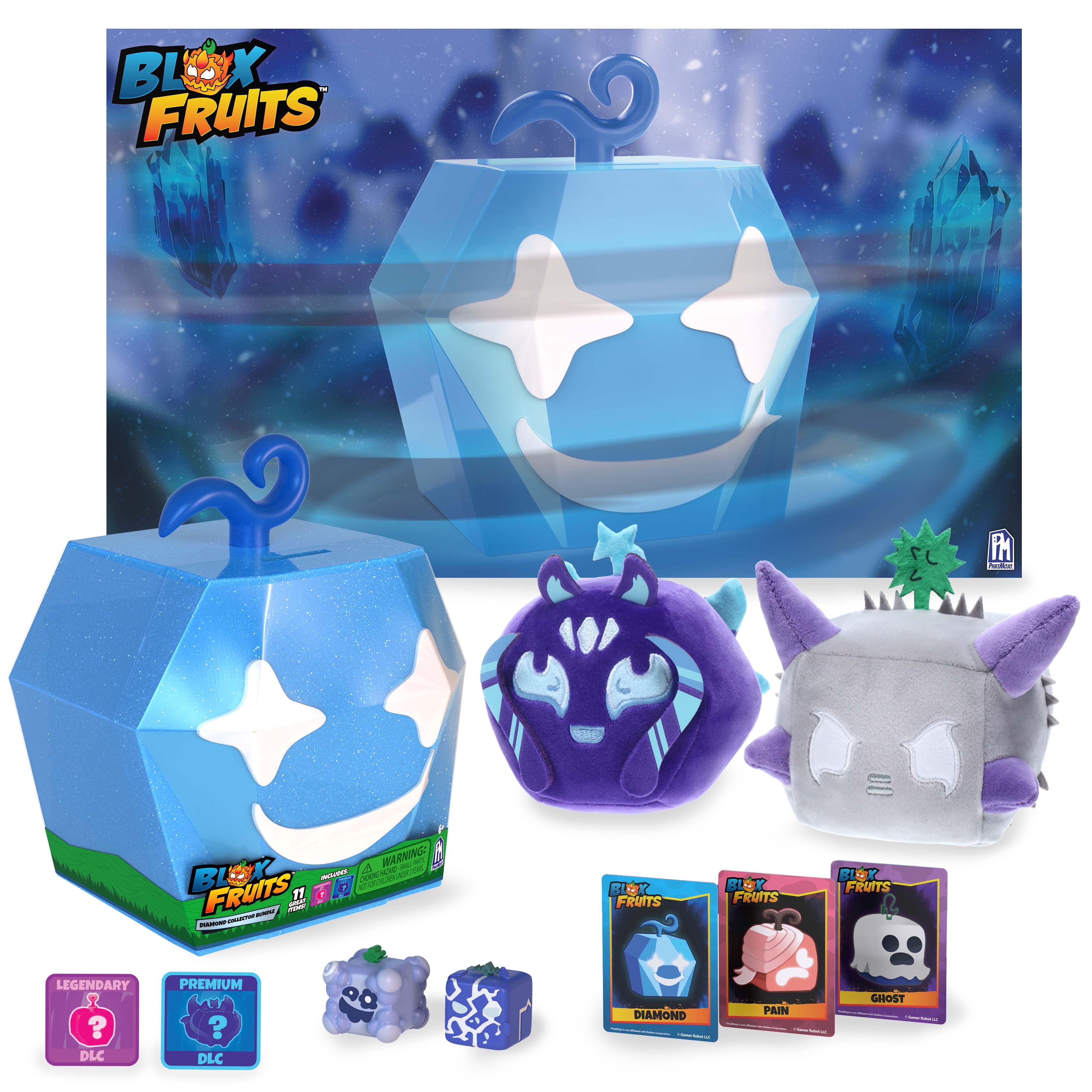 PhatMojo Blox Fruits Collector Bundle, Diamond Plush, Mystery Plush, 2 ...