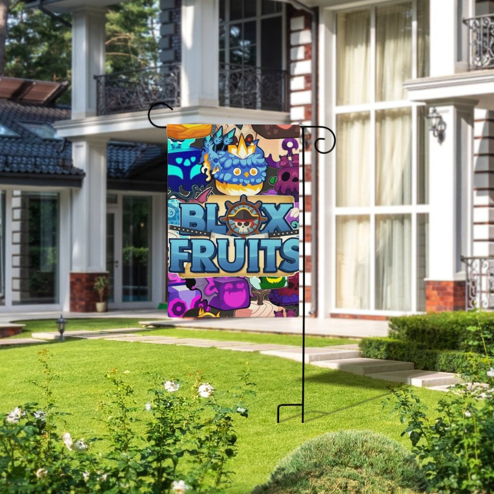 Blox Fruits Garden Banner - Double-Sided House Outdoor Flag for Yard ...