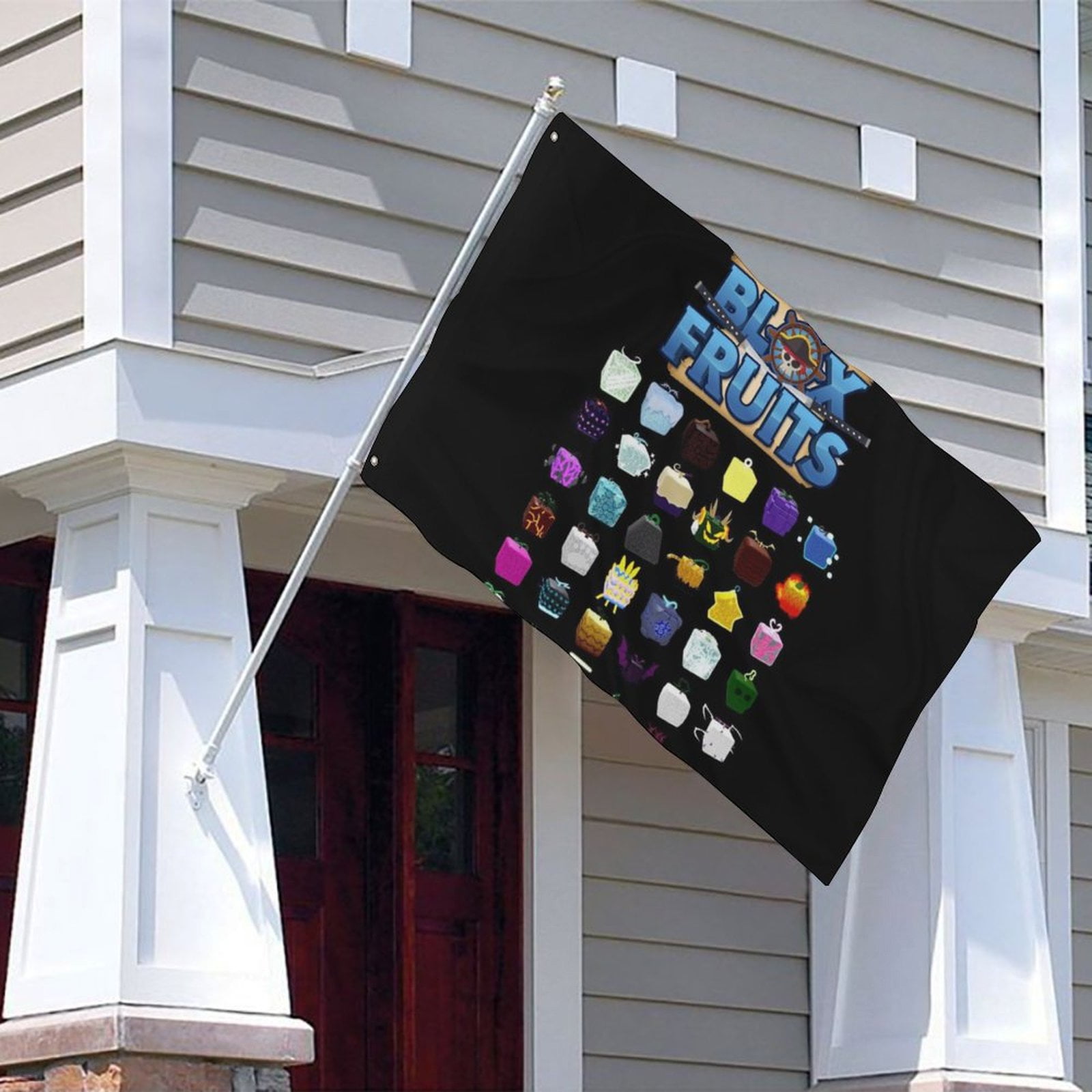 Blox Fruits Garden Banner - Double-Sided House Outdoor Flag for Yard ...