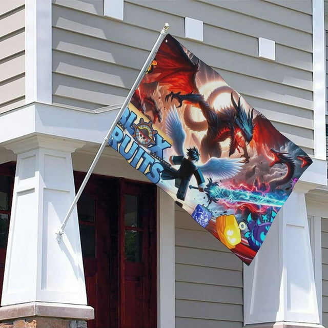Blox Fruits Garden Banner - Double-Sided House Outdoor Flag for Yard ...