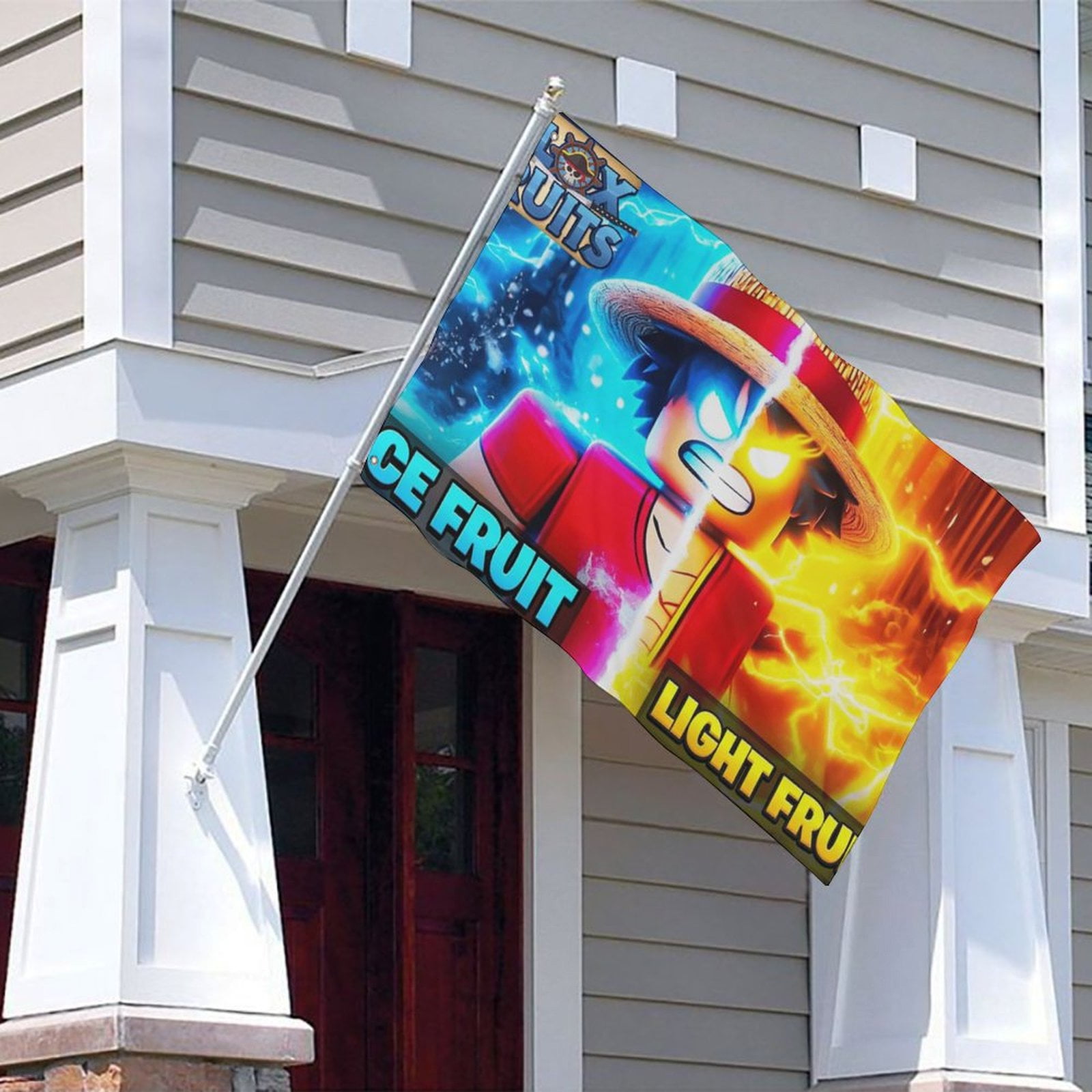 Blox Fruits Garden Banner - Double-Sided House Outdoor Flag for Yard ...