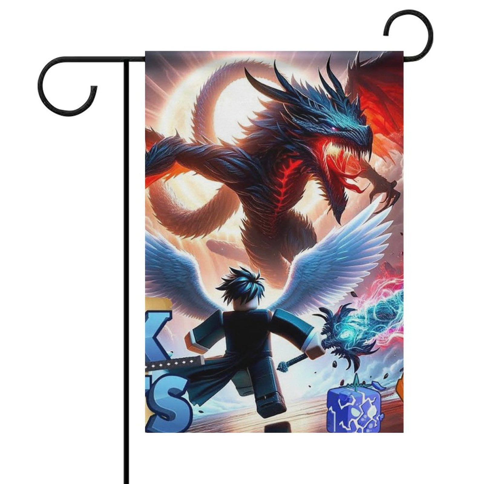 Blox Fruits Garden Banner - Double-Sided House Outdoor Flag for Yard ...