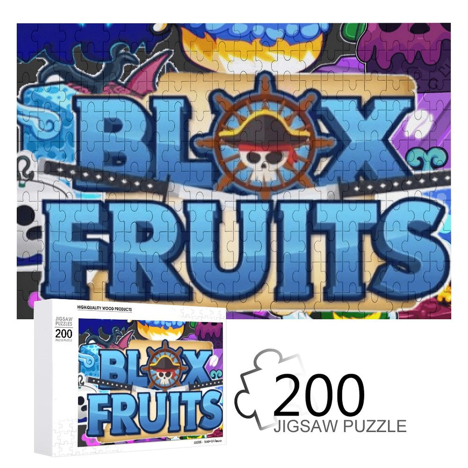Blox Fruits Jigsaw Puzzle For Adults & Kids - 200 PCS Puzzle For Boys ...