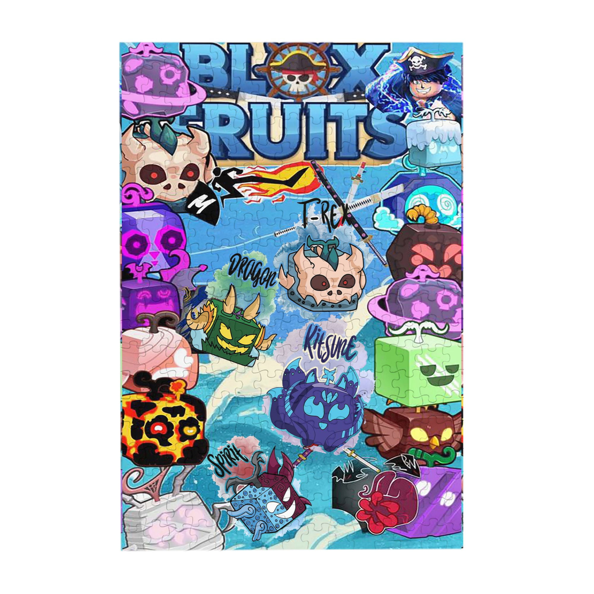 Blox Fruits Kitsune Fruit 300 Piece Jigsaw Puzzle Picture Puzzle Glossy ...