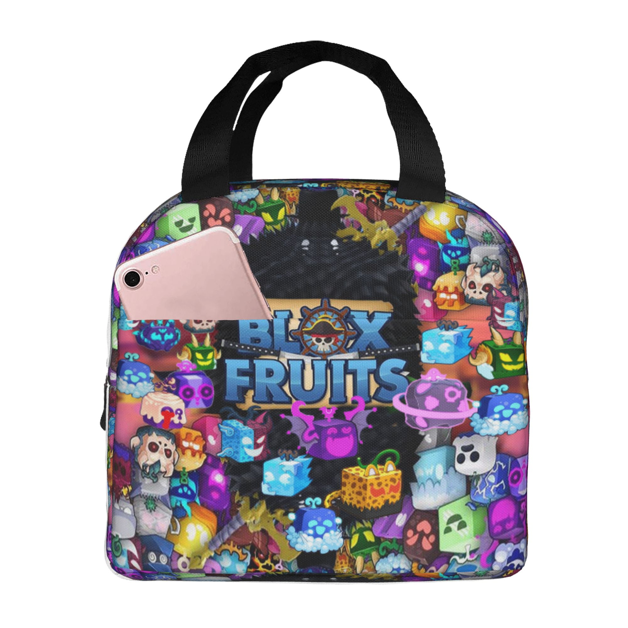 Blox Fruits Lunch Bag Large Capacity Lunch Box Reusable Portable ...