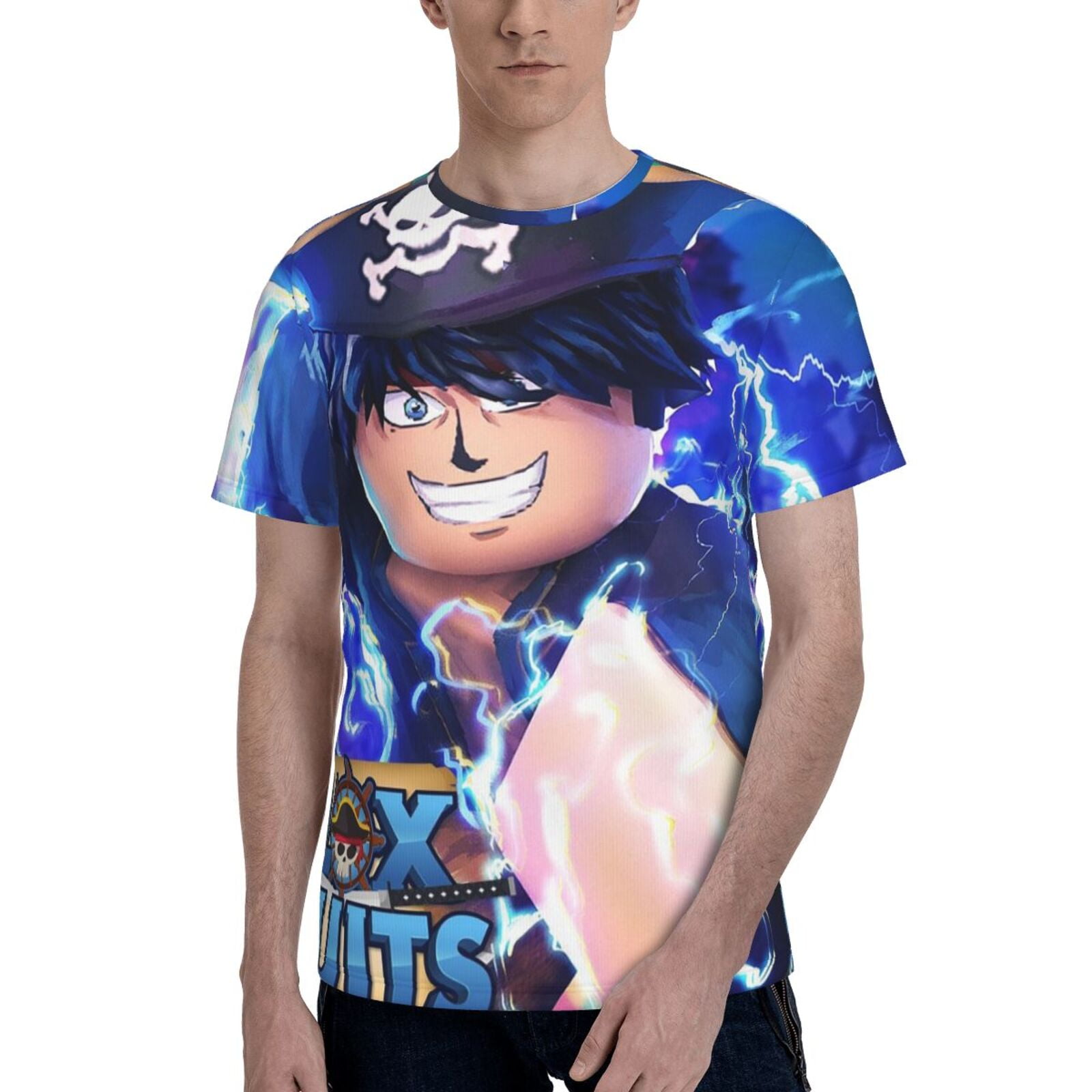 Blox Fruits Mens 3d Graphic Print Shirts Casual Short Sleeve Tee Shirts ...