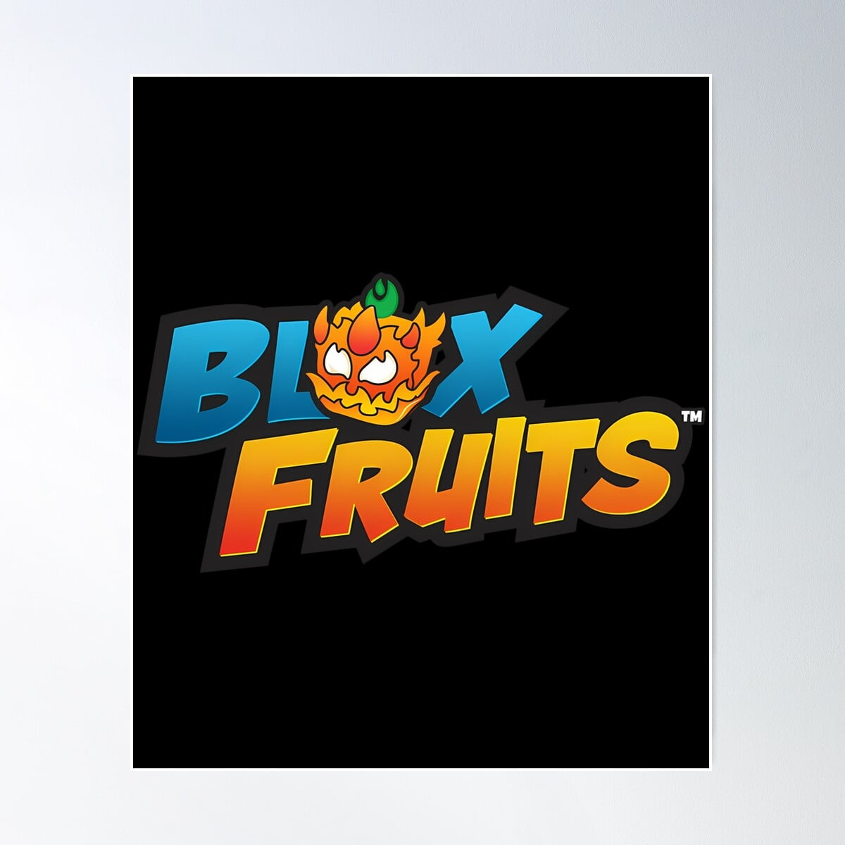 Blox Fruits Merch Blox Fruits Logo Poster Wall Art, Modern Wall Decor ...