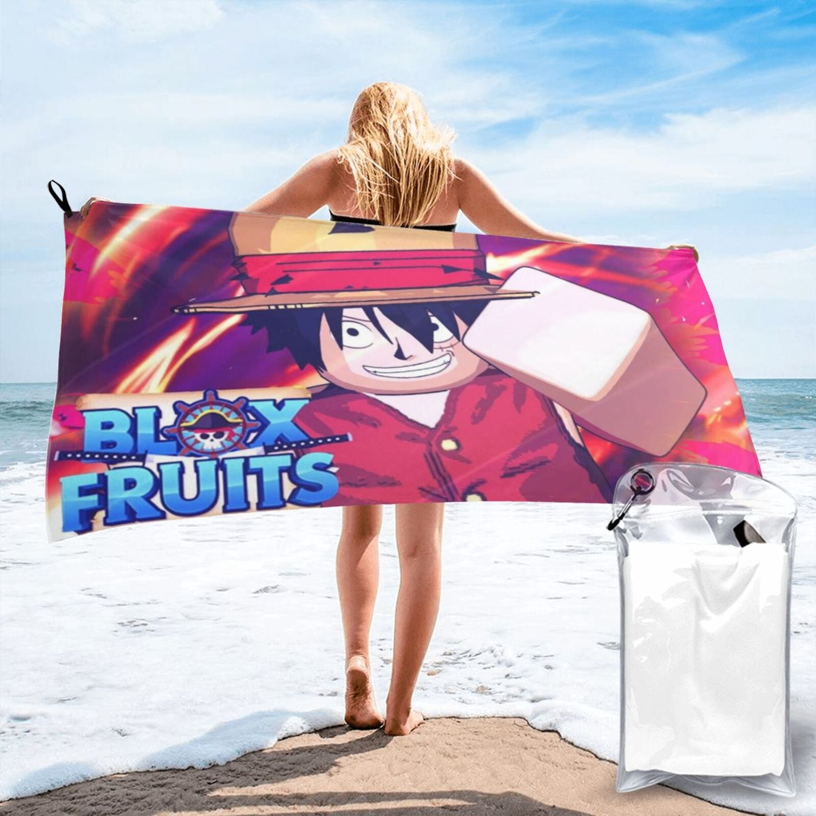 Blox Fruits Microfiber Beach Towel, Oversized Sand Free Travel Towels ...