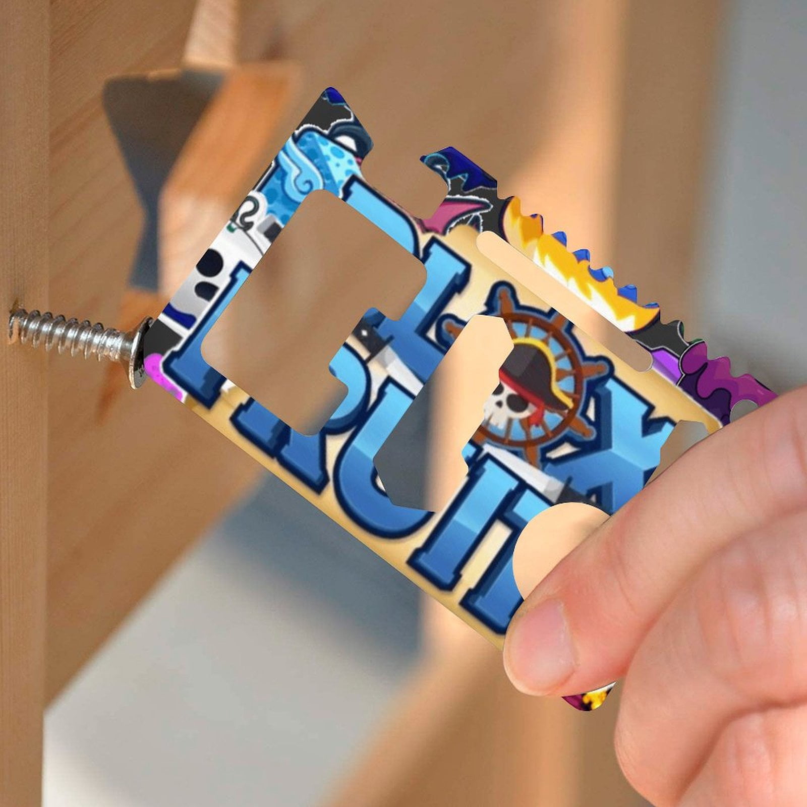 Blox Fruits Multitool Credit Card Sized Pocket Tool, 11-in-1 Wallet ...