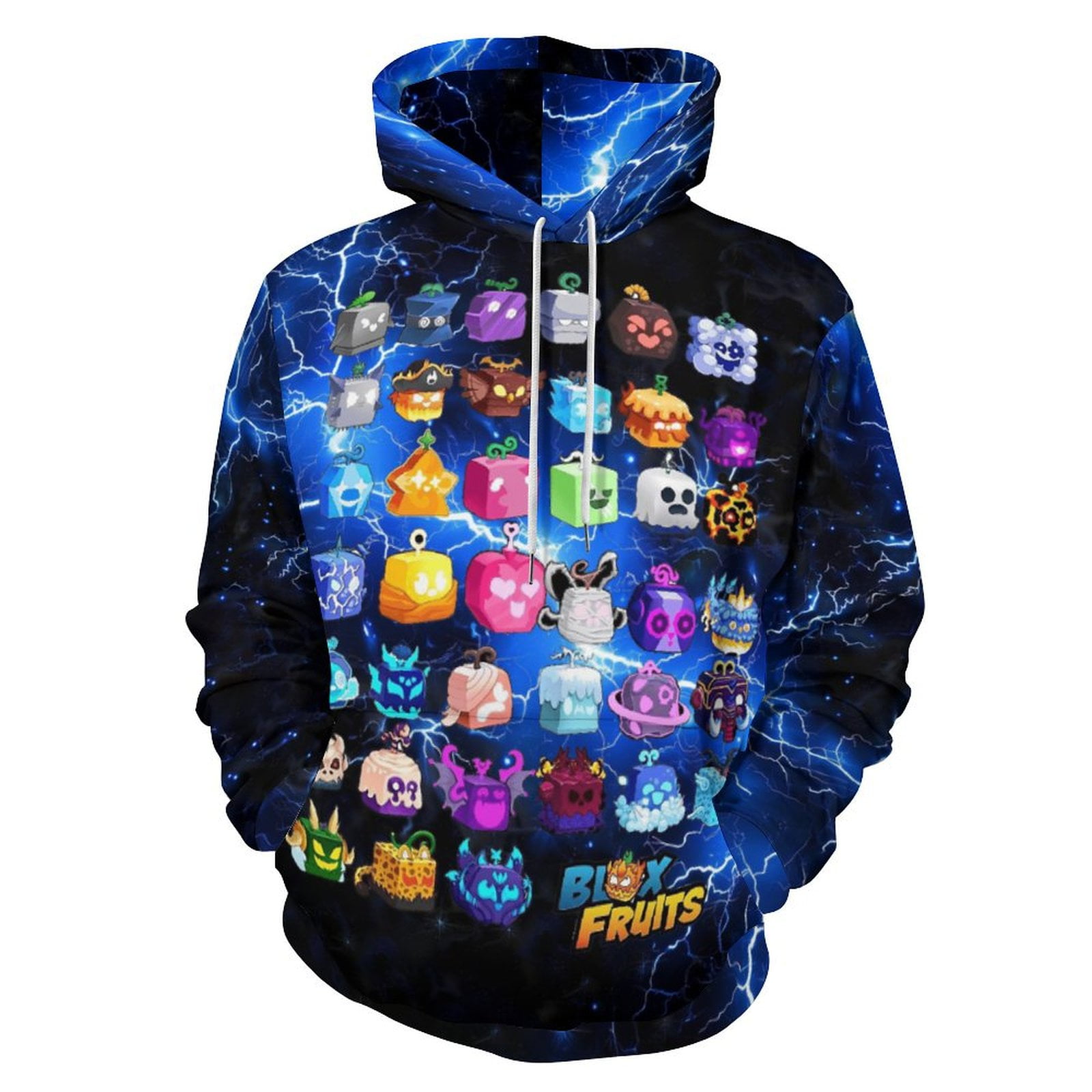 Blox Fruits Novelty Hoodies Teen Adult 3D Print Pullover Sweatshirt ...