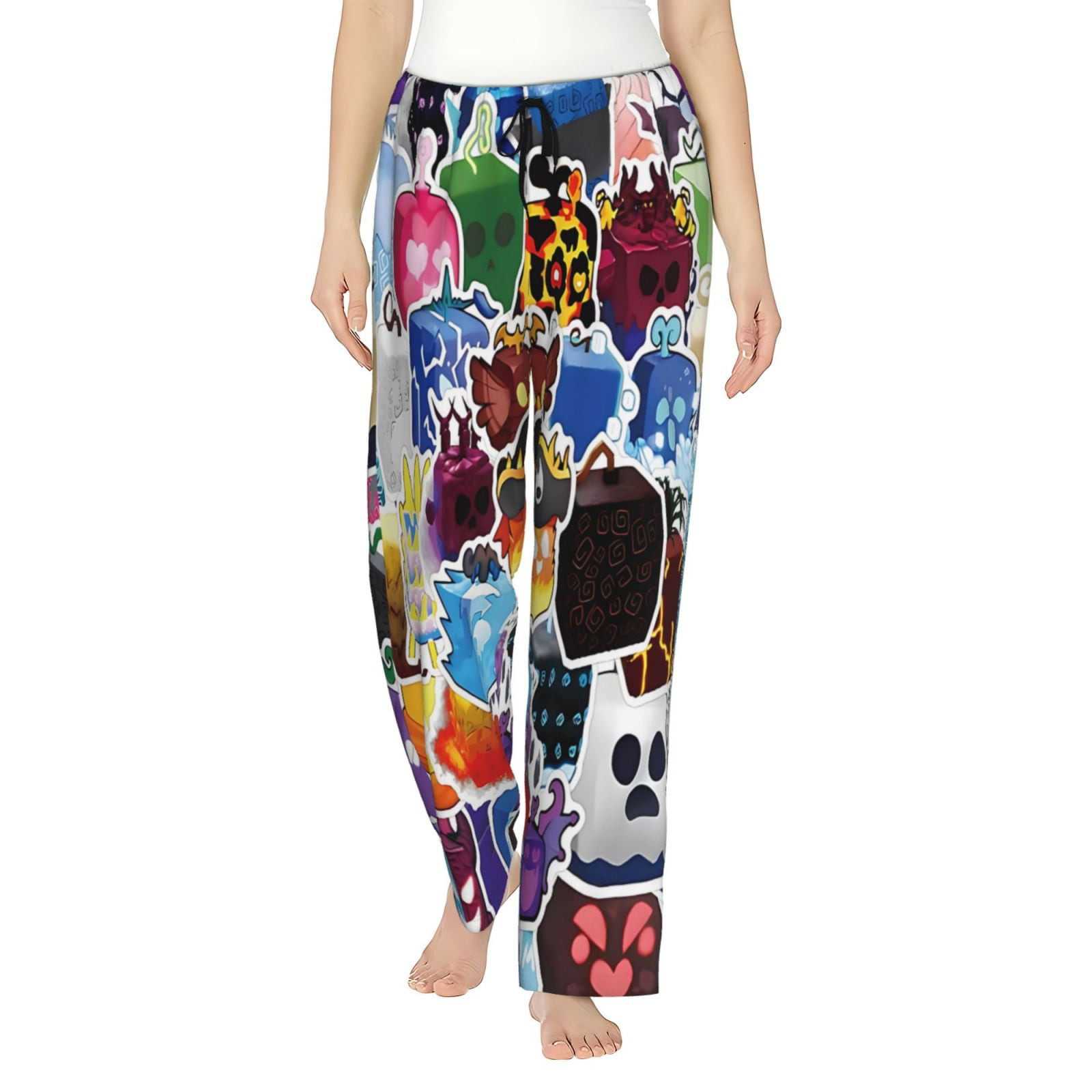 Blox Fruits Pajama Pants for Women Cartoon Pajama Pants All Over Print ...