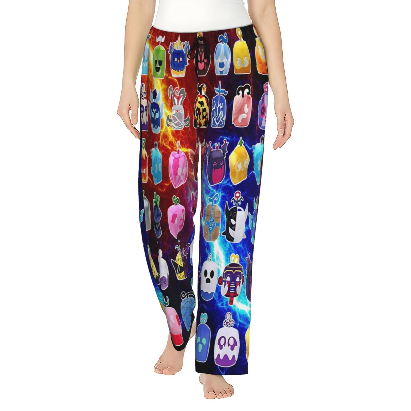 Blox Fruits Pajama Pants for Women Cartoon Pajama Pants All Over Print ...