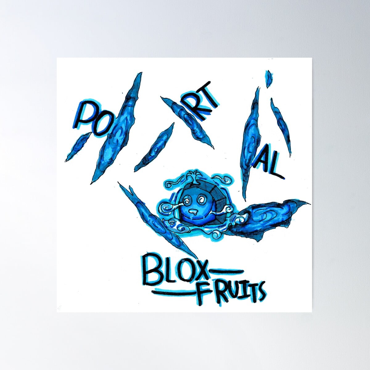 Blox Fruits: Portal (Boiz 1) Poster Wall Art, Modern Wall Decor For ...