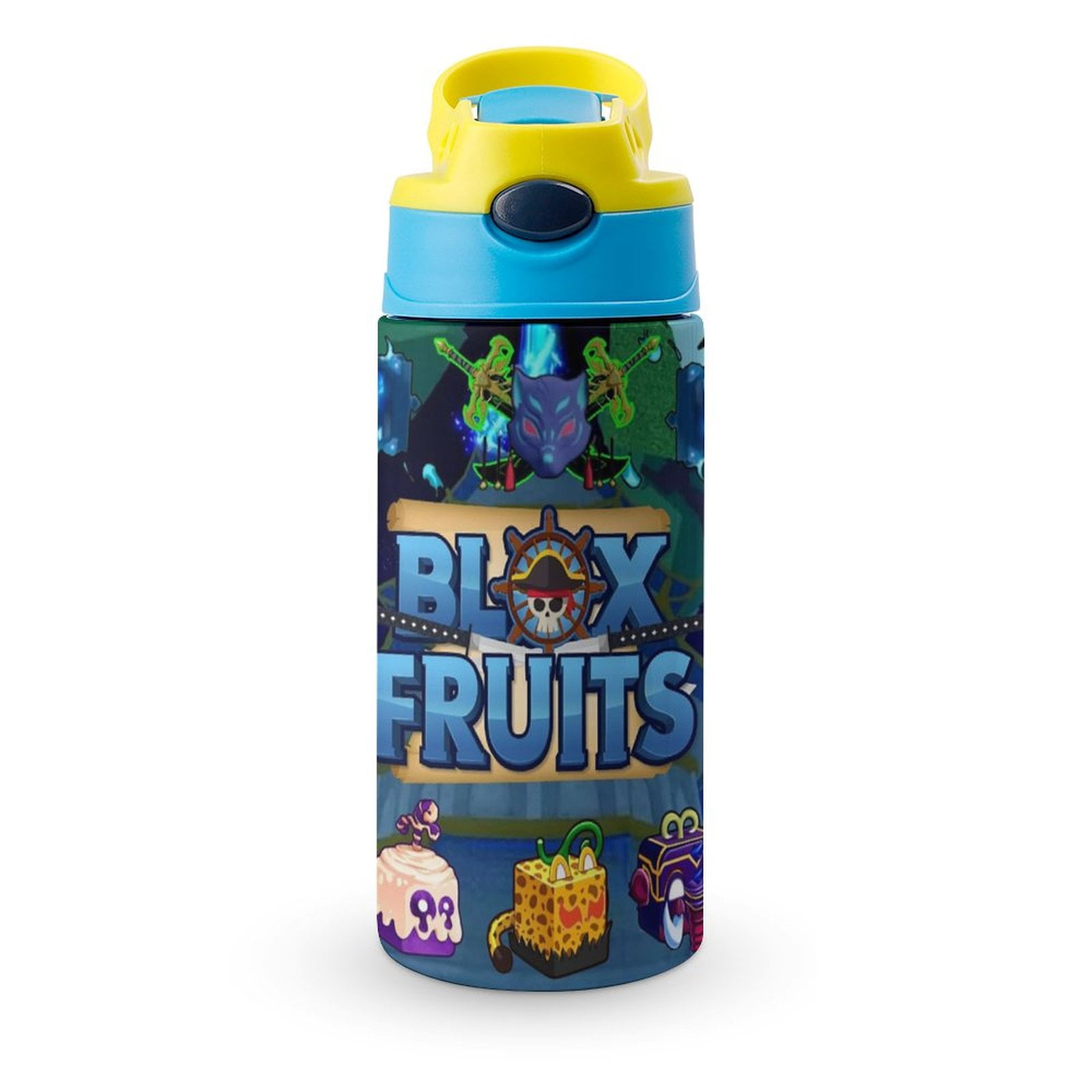 Blox Fruits Power Kids Insulated Stainless Steel Water Bottle with ...