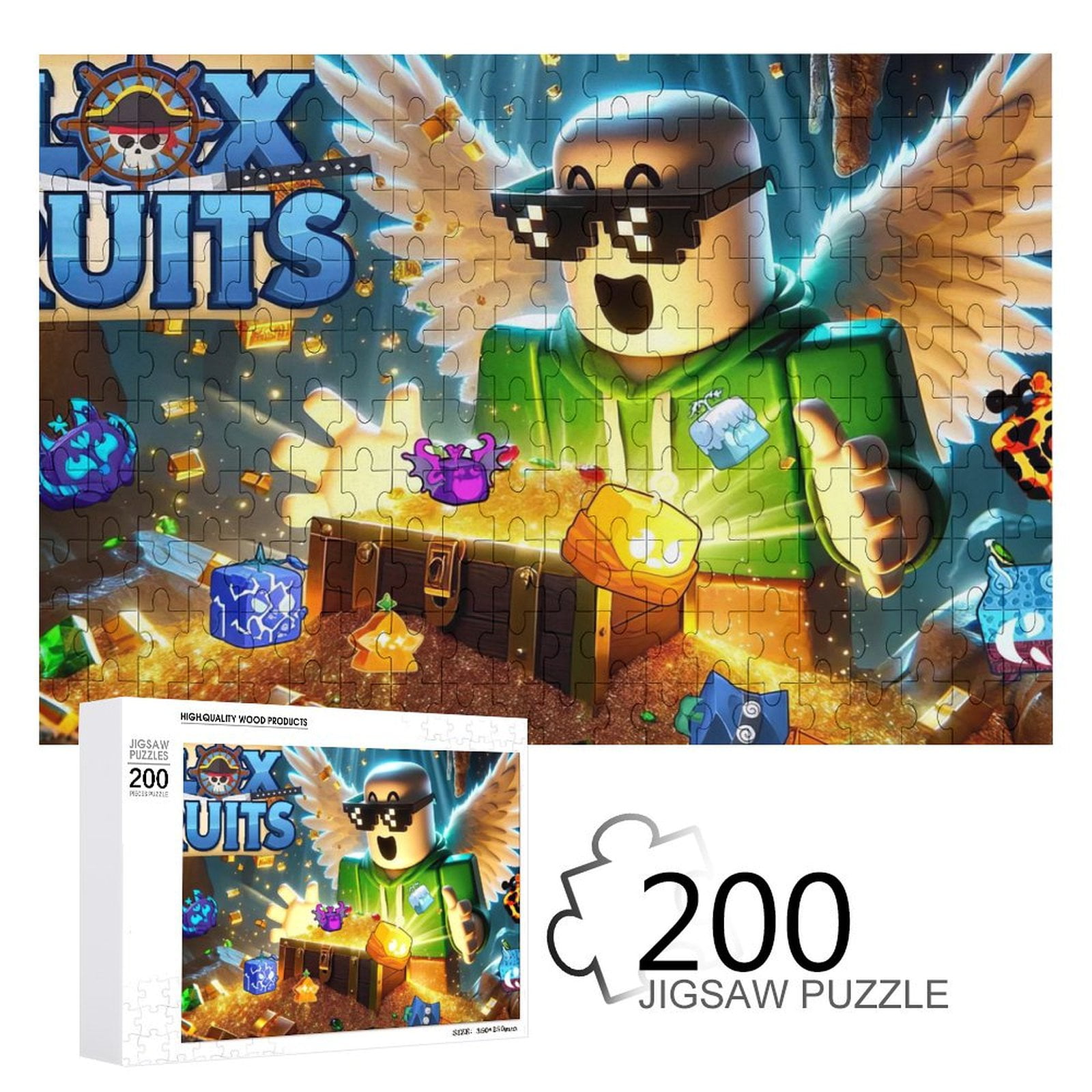 Blox Fruits Puzzle For Adults & Kids - 200 PCS Jigsaw Puzzle - Walmart.com