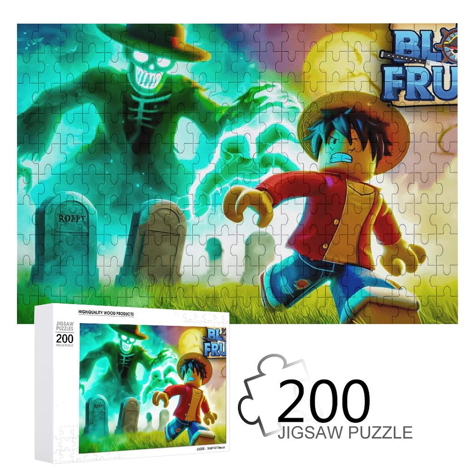 Blox Fruits Puzzle For Adults & Kids - 200 PCS Jigsaw Puzzle - Walmart.com