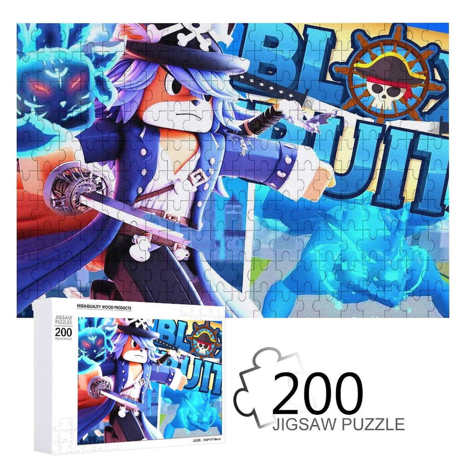 Blox Fruits Puzzle For Adults & Kids - 200 PCS Jigsaw Puzzle - Walmart.com