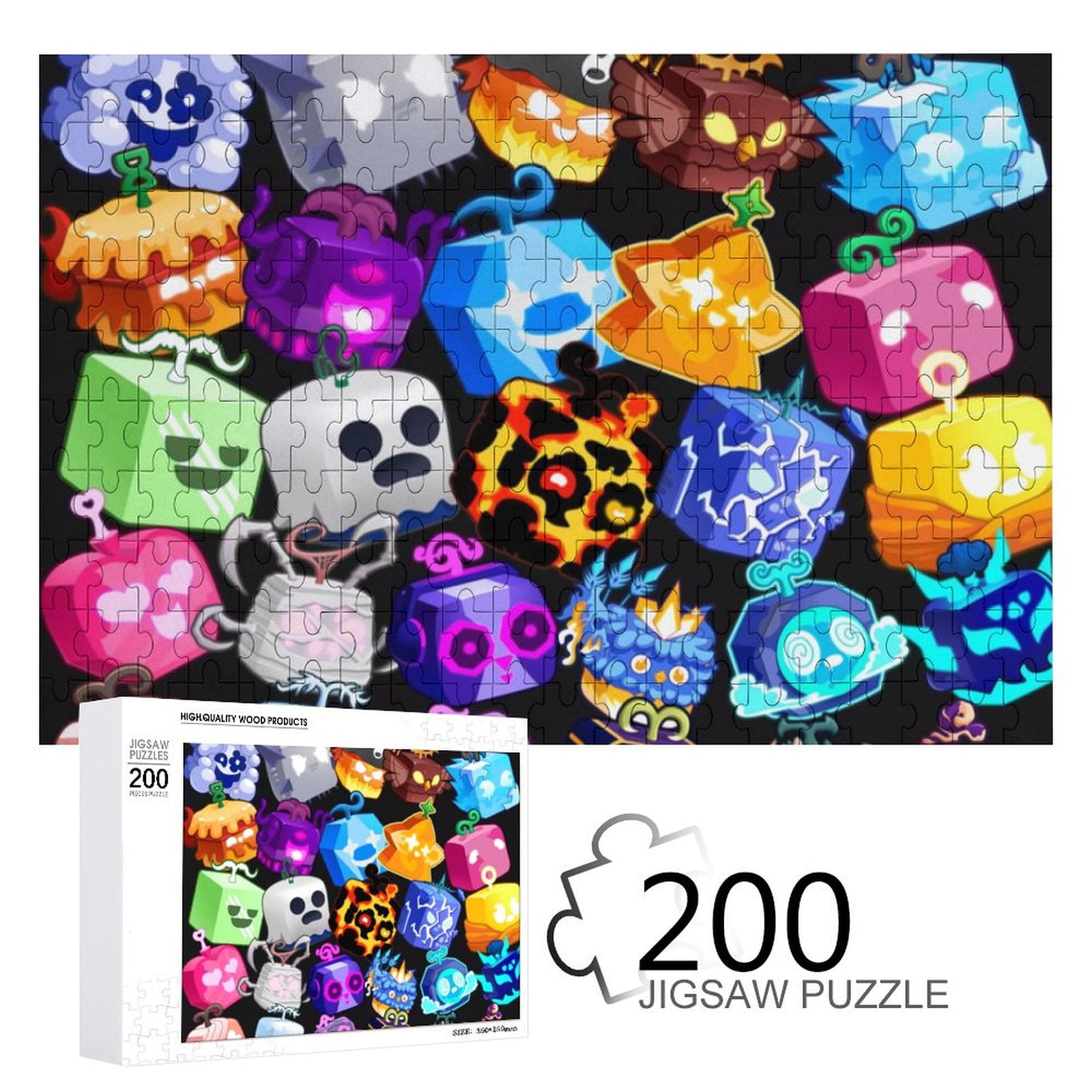 Blox Fruits Puzzle For Adults & Kids - 200 PCS Jigsaw Puzzle - Walmart.com