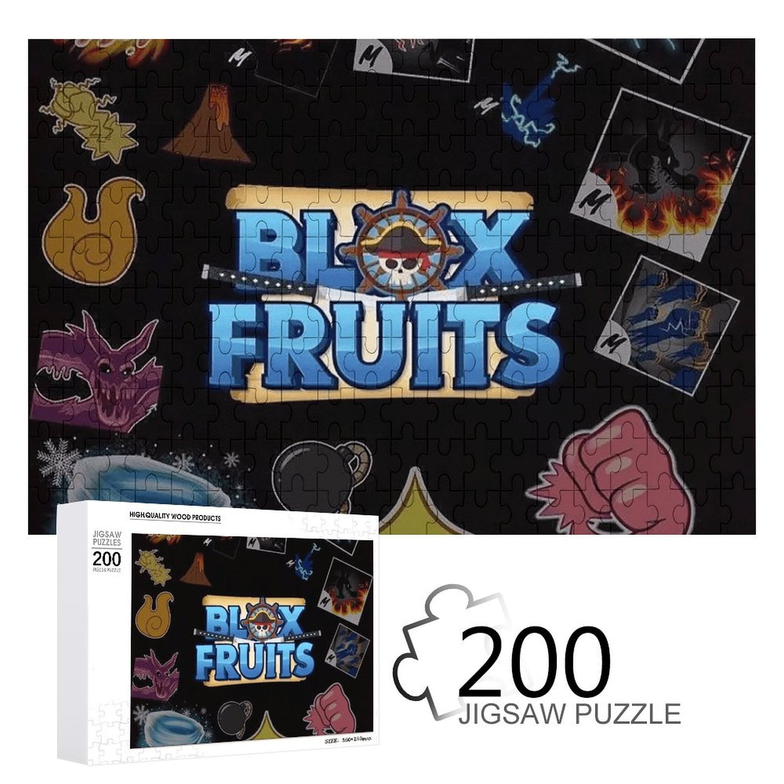Blox Fruits Puzzle For Adults & Kids - 200 PCS Jigsaw Puzzle - Walmart.com
