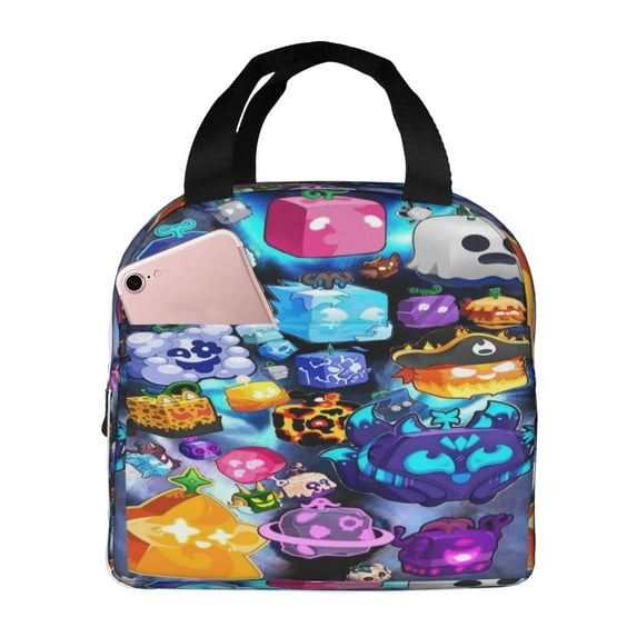 Blox Fruits Reusable Lunch Bag Cooler Tote Bag Adjustable Shoulder ...