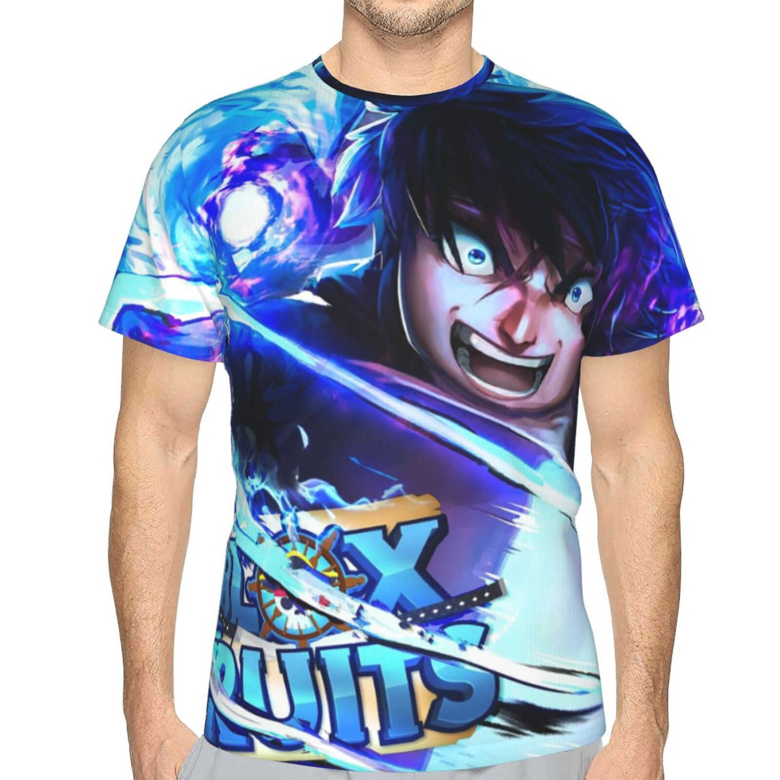 Blox Fruits Shirt 3d Printed T Shirt Crewneck Short Sleeve Top Tees For ...