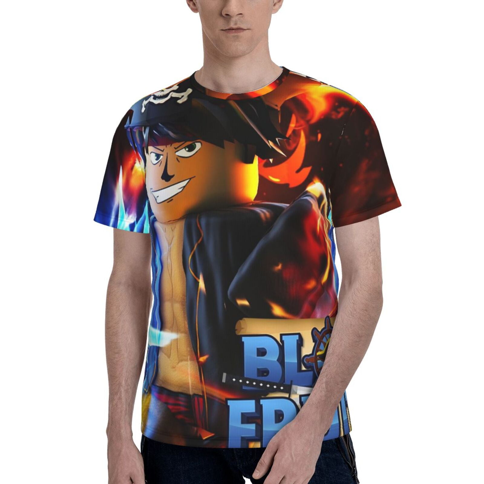 Blox Fruits Shirt 3d Printed T Shirt Crewneck Short Sleeve Top Tees For ...
