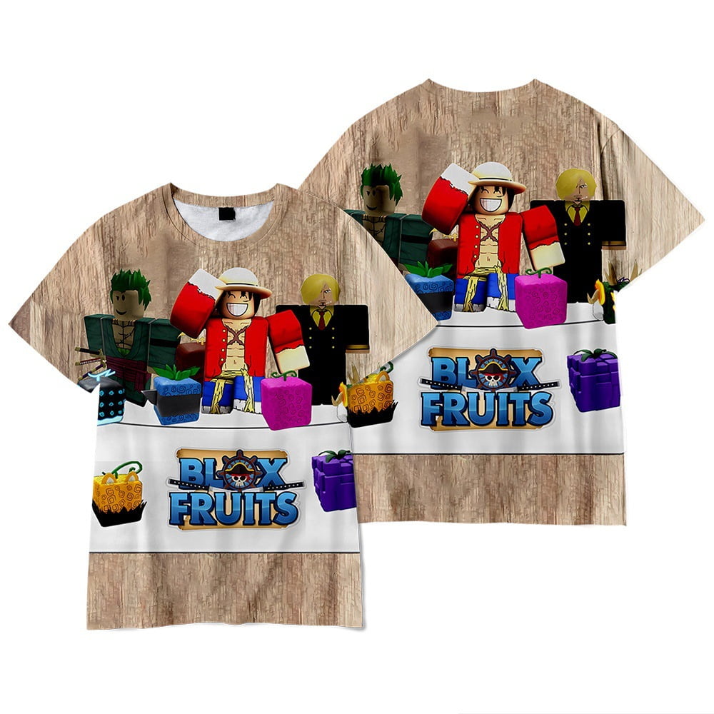 Blox Fruits Shirt Outfits for Boys Girls Kids Blox Fruits Game Costume ...
