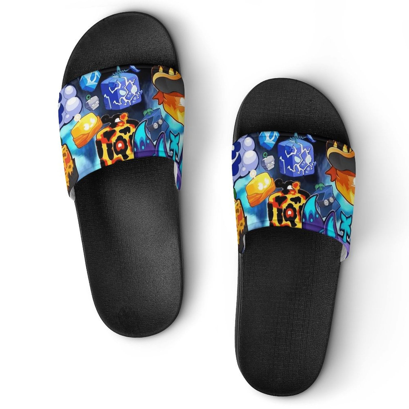 Blox Fruits Shower Slippers for Women & Men Non-Slip House Shoes Slide ...