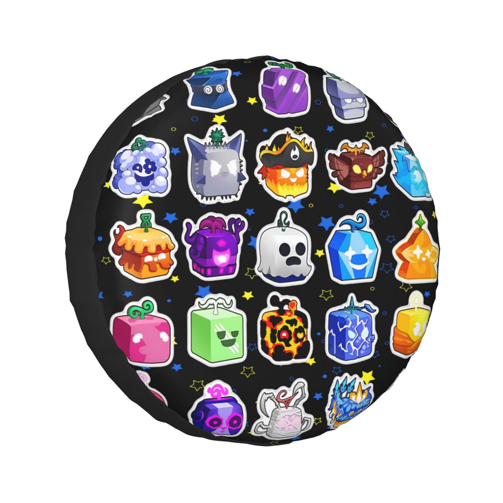 Blox Fruits Spare Tire Cover Dust-Proof Wheel Tire Cover Fit Trailer RV ...