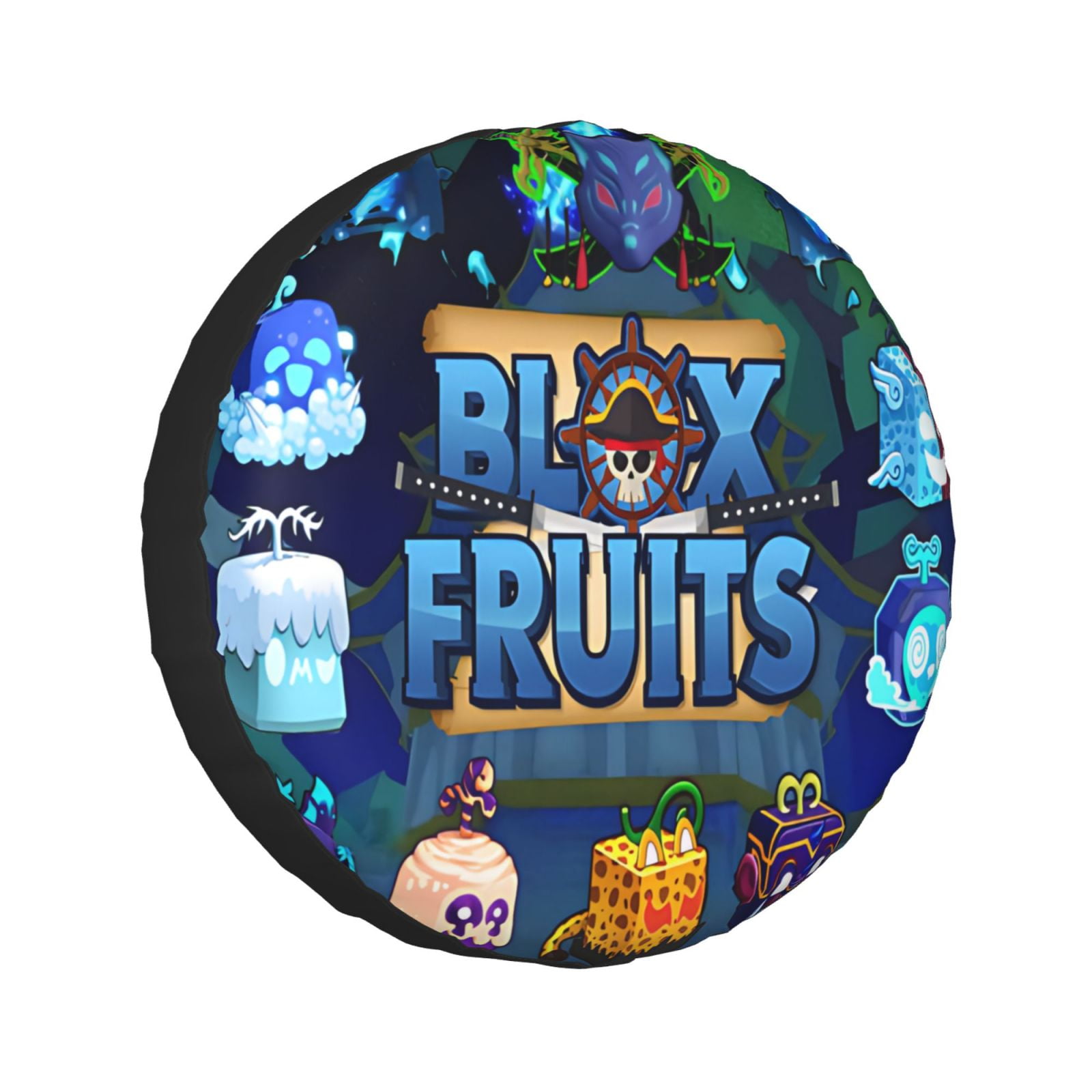 Blox Fruits Spare Tire Cover Dust-Proof Wheel Tire Cover Fit Trailer RV ...