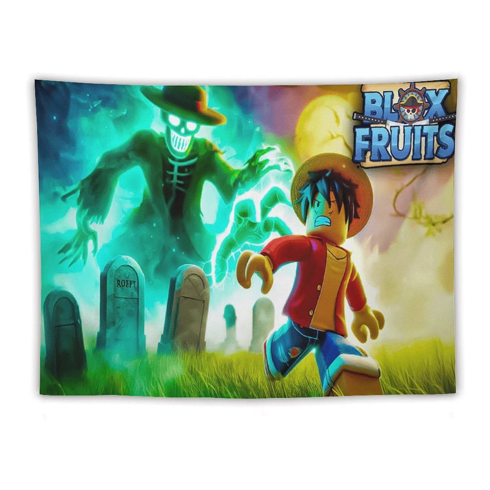 Blox Fruits Tapestry Anime Poster Wall Hanging Art Decor For Living ...