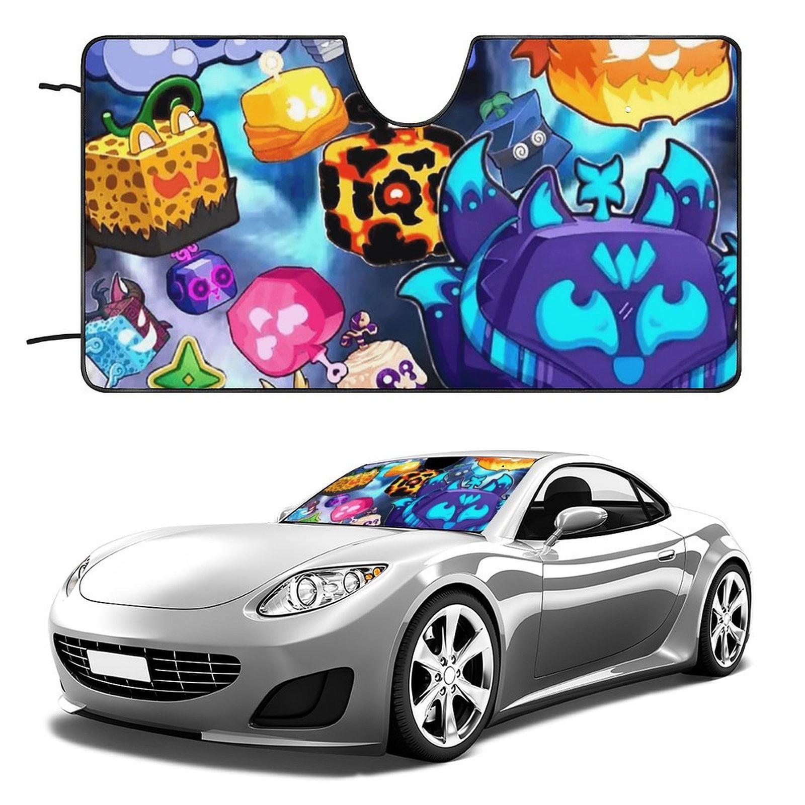 Blox Fruits Windshield Sun Shade - Car Sun Shade Windshield Keeps ...