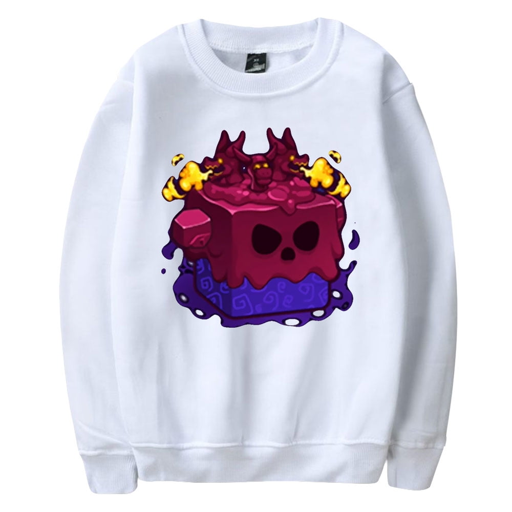 Blox fruits Merch Hoodie unisex long sleeved retro casual round neck ...