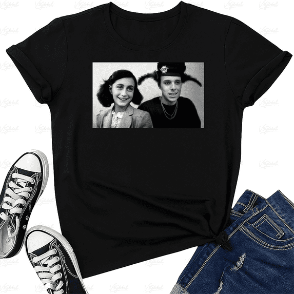 Blp Kosher Anne Frank Rapper Y2K Hip Hop Fan Graphic Unisex T-Shirt ...