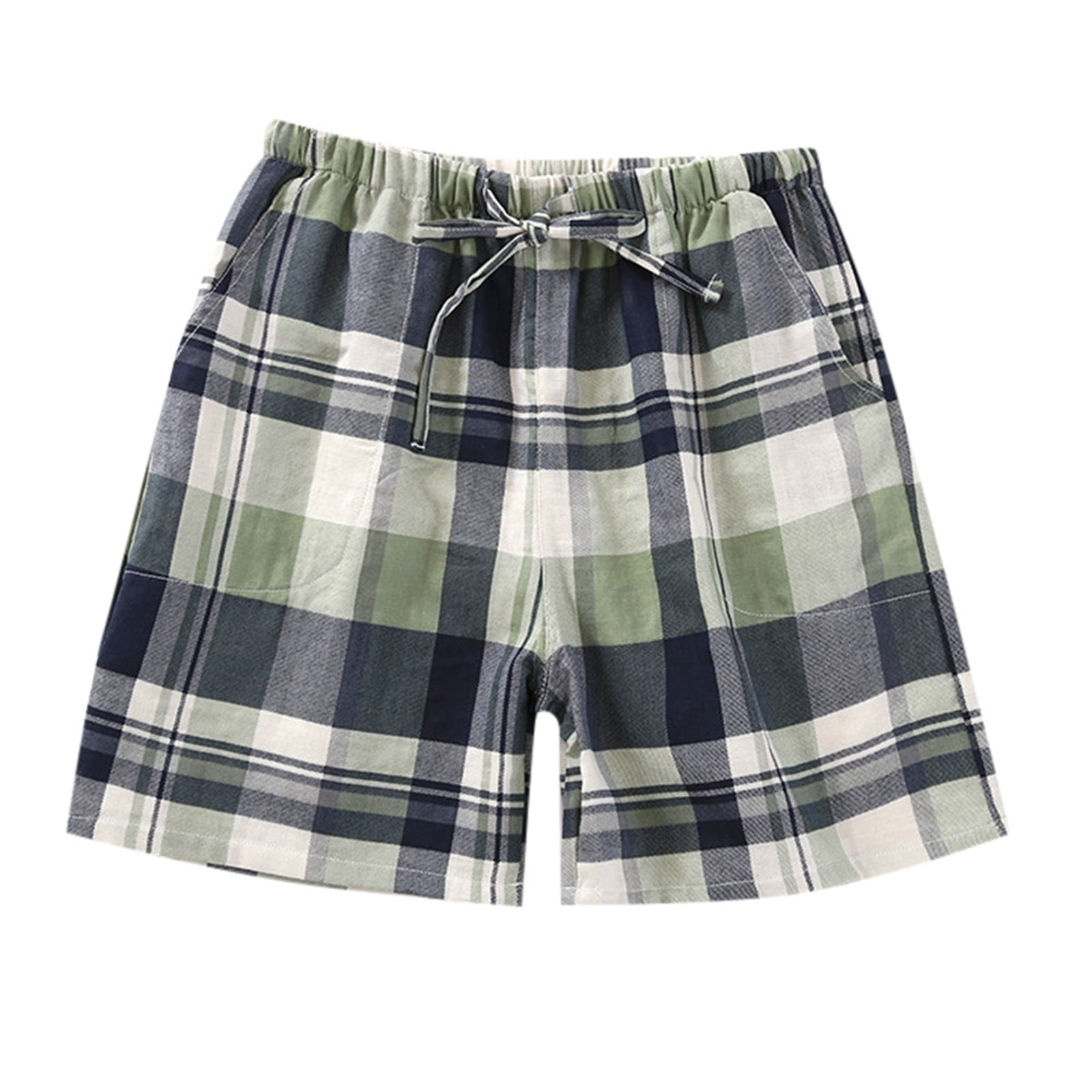 Blphud Comfy Shorts Short for Women Cotton Couple Checkered Pajama ...