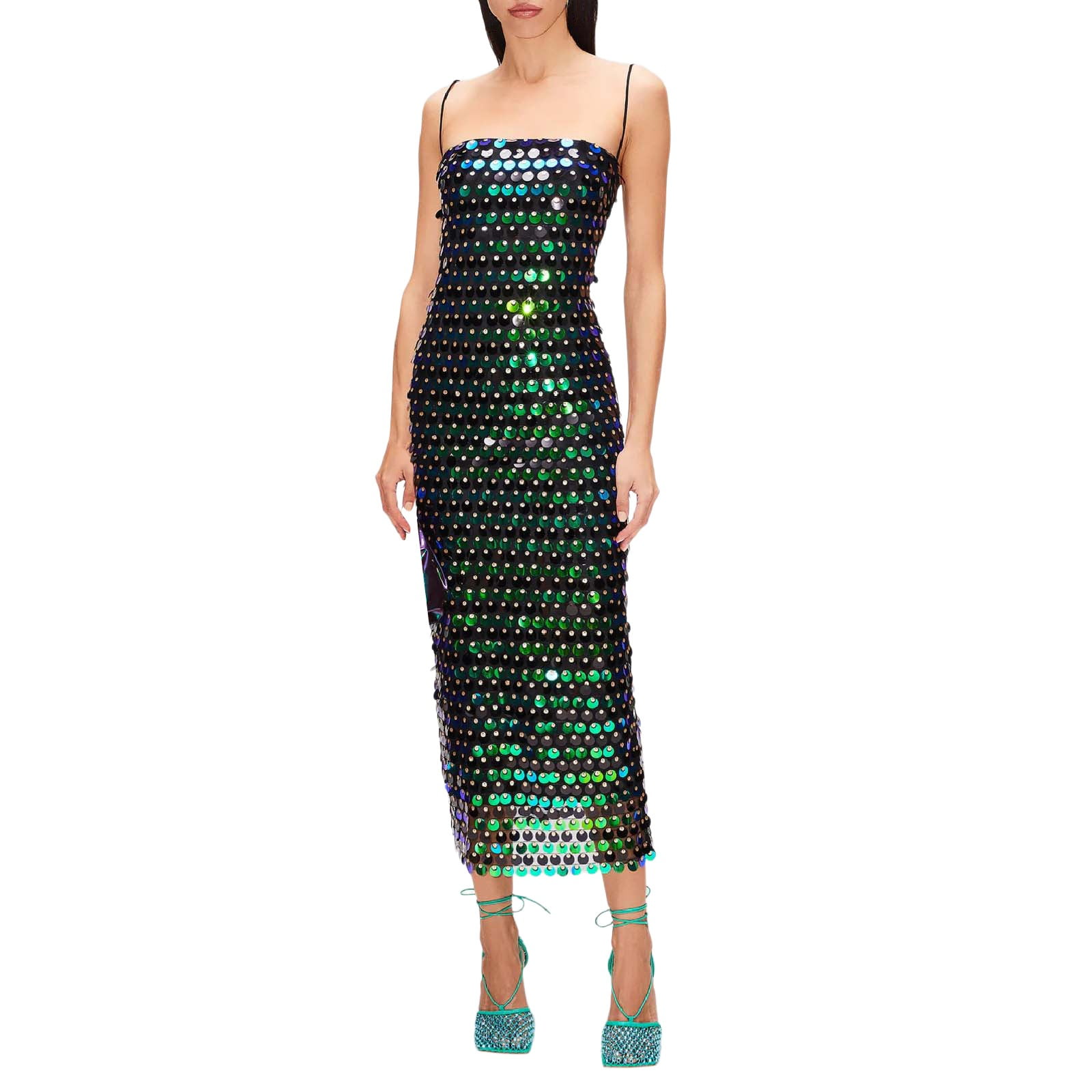 Blphud Formal Dresses for Women Evening Parties Dress with Slit Women's Sexy Suspender Slim ...