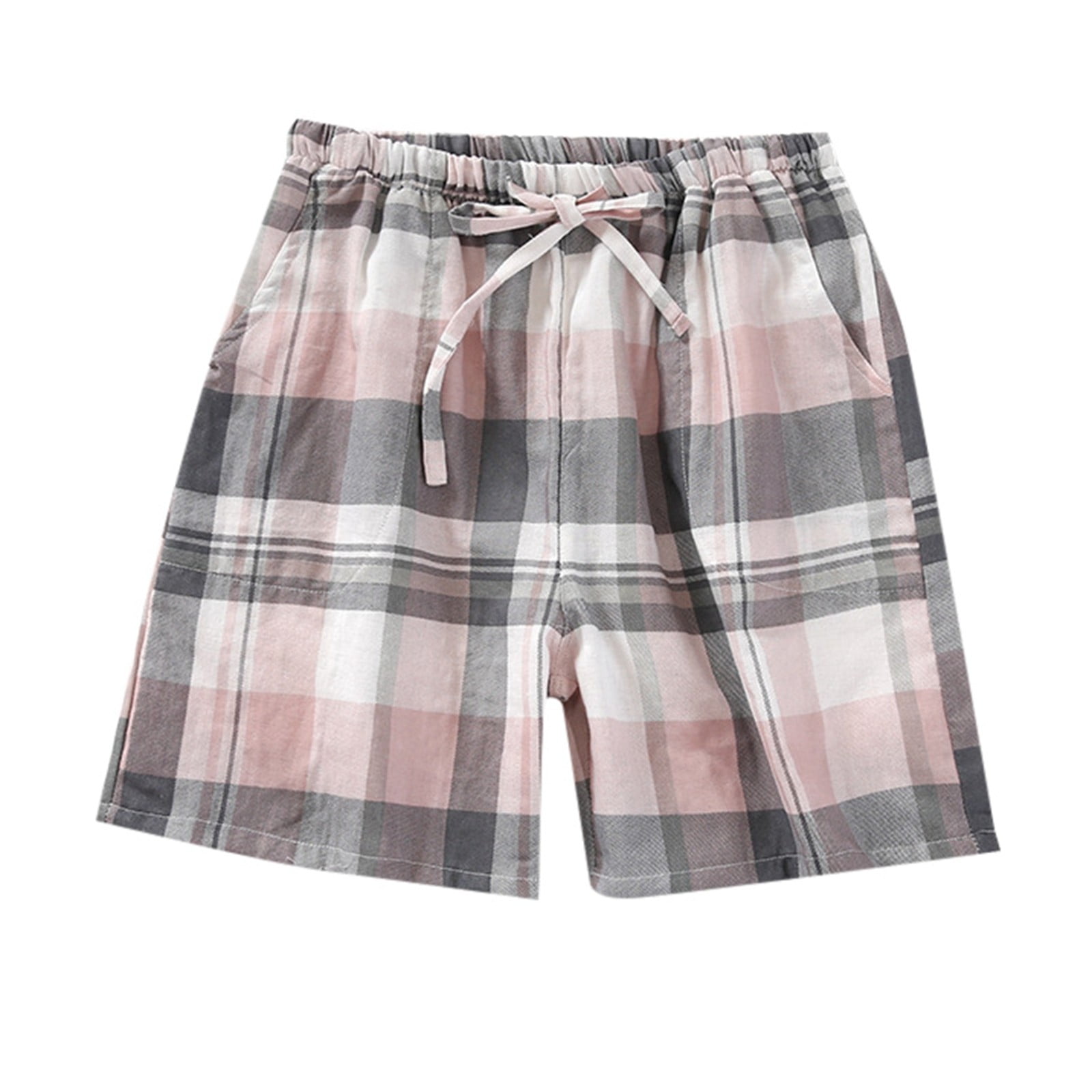 Blphud Skorts for Women Short for Women Cotton Couple Checkered Pajama ...
