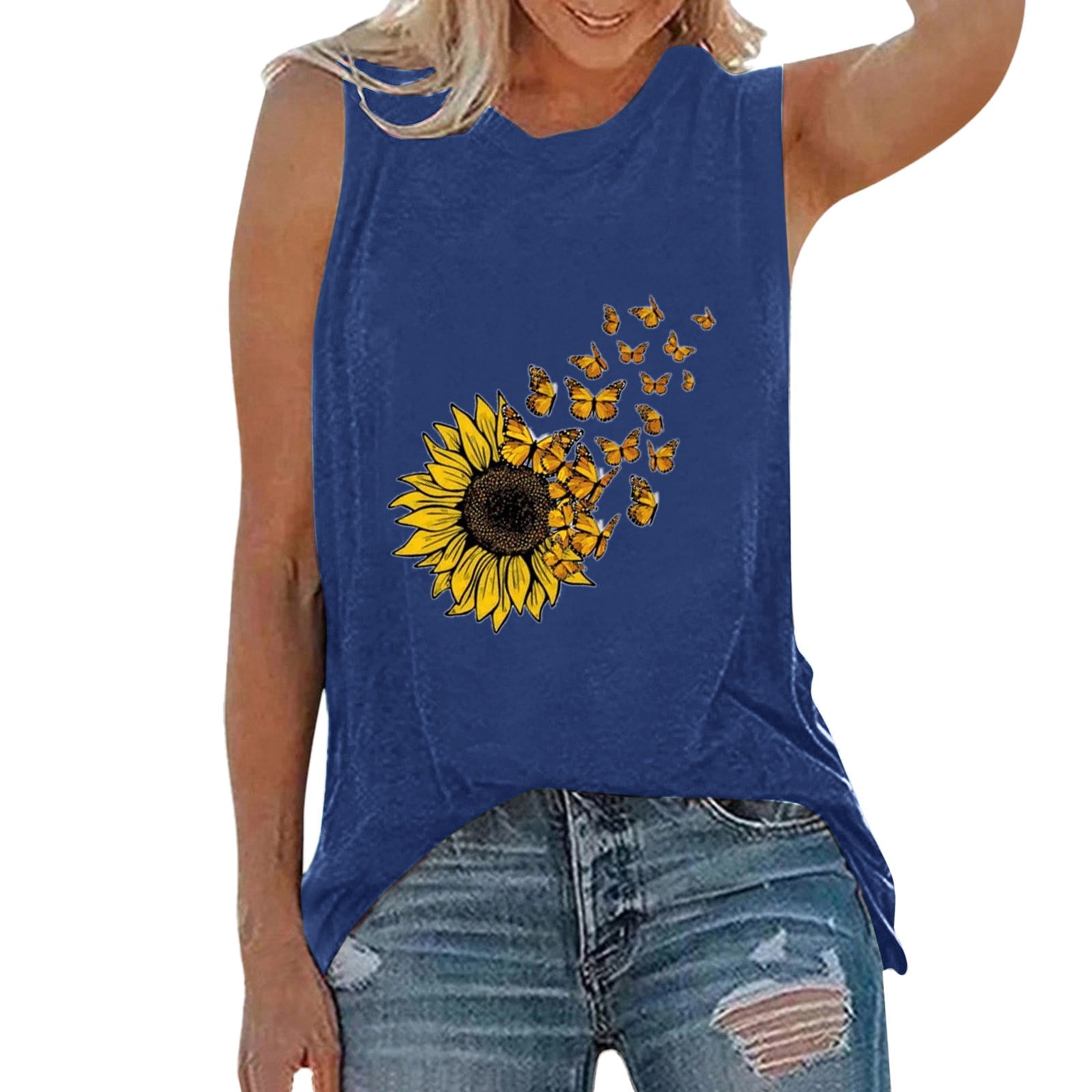Blphud Summer Tank Tops Nylon Fashion Blouse for Women Activewear Tank ...