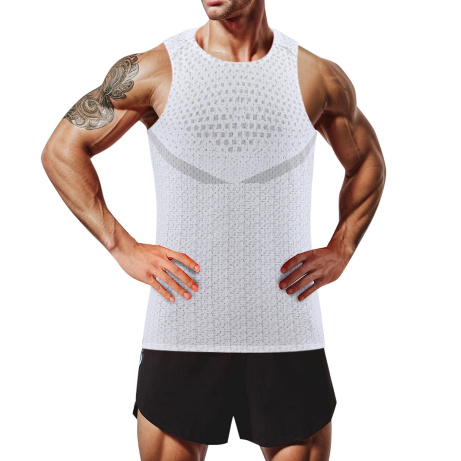 Blphud Tank Tops for Men Tops for Men Men's Vest Net Vest Men's Vest ...