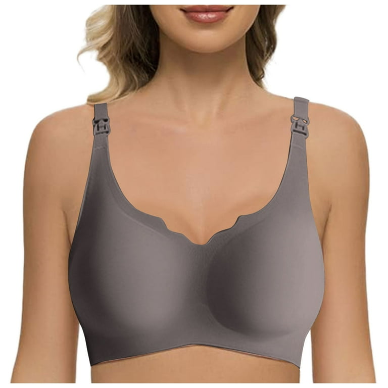 Blphud Womens Bras No Underwire Full Support Bras Packs Women s Thin Bra withoutUnderwire Soft Bustier Seamless Bra withoutUnderwire with Additional