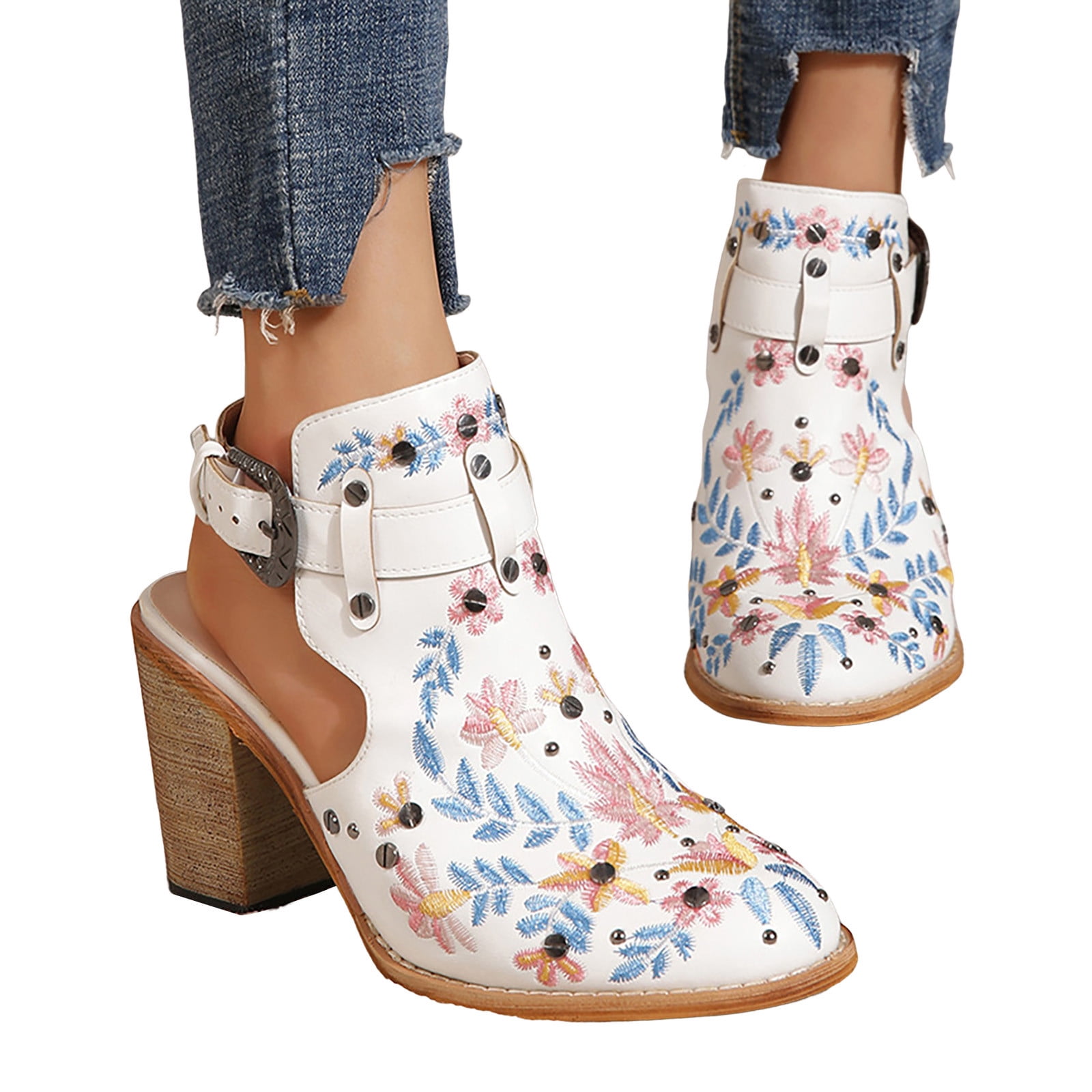 Blphud Work Heels for Women Office Sandals for Women Casual Summer ...