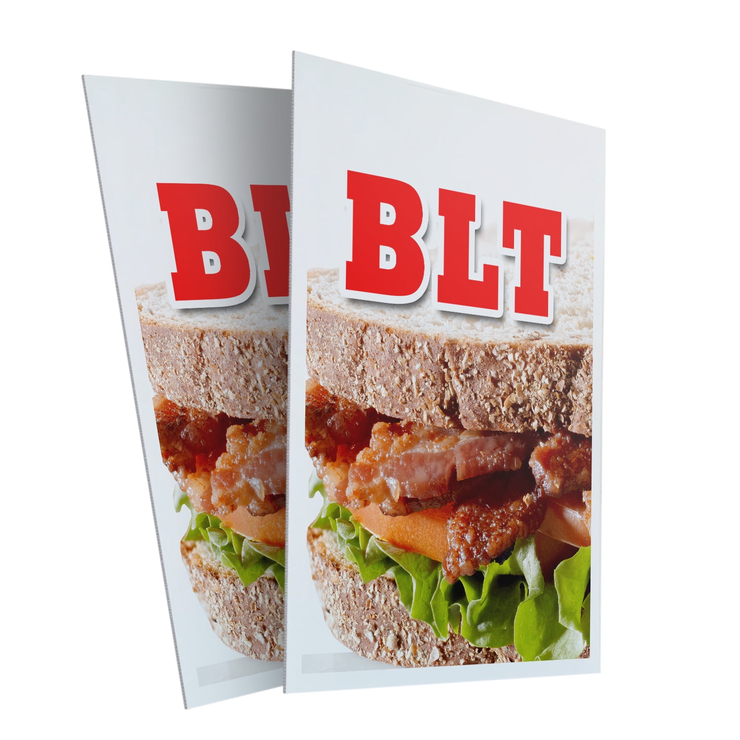Blt (2-PACK) 24" x 36" Plastic Signs | Sign Insert 4mm Corrugated ...