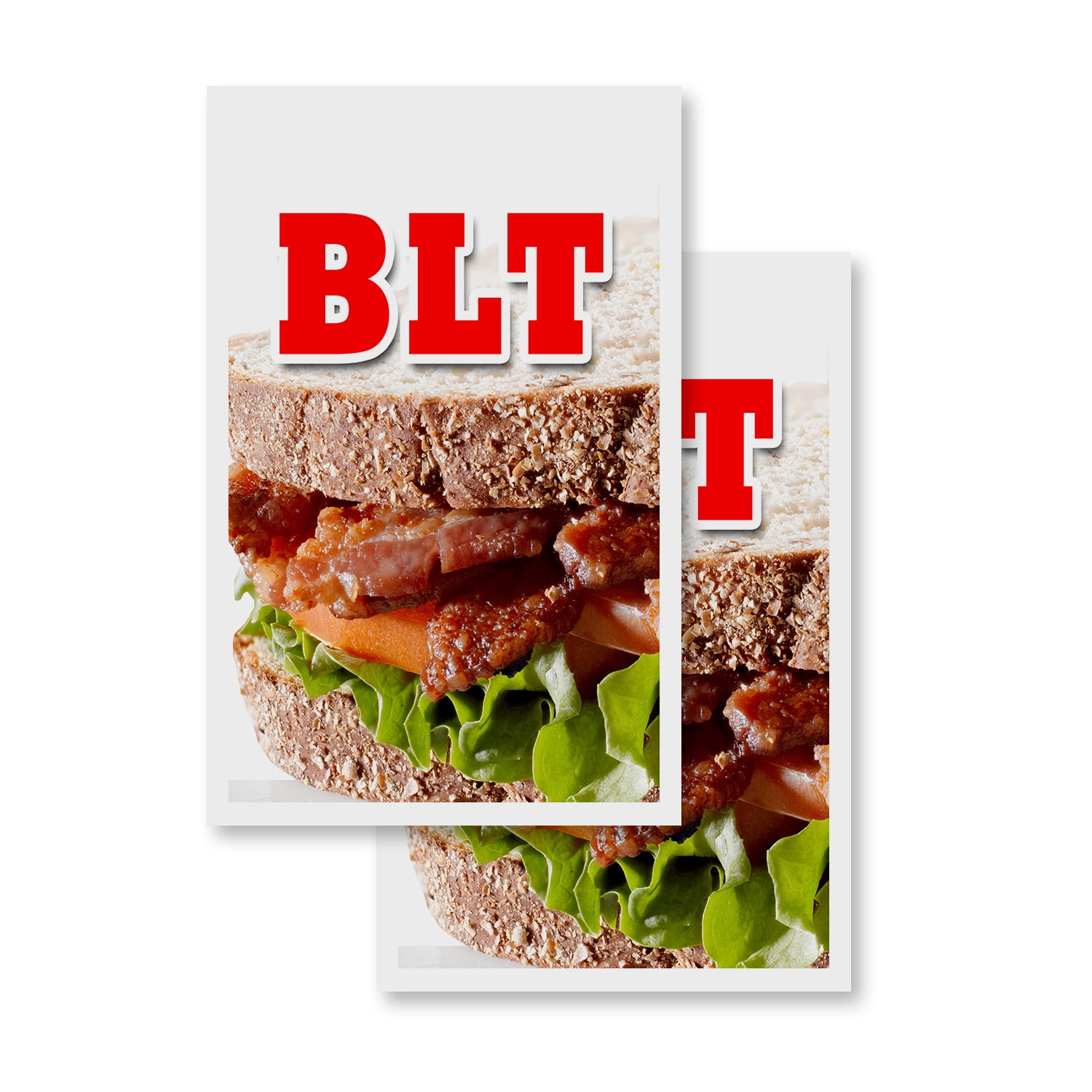 Blt (2-PACK) 24" x 36" Vinyl Decals | Sign Insert Peel & Stick Decals ...