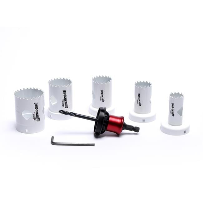 Blu-Mol Xtreme 2006515 QuickCore Bi-Metal Hole Saw Set, 7 Piece ...