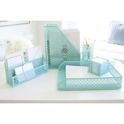 Teal Desk Accessories