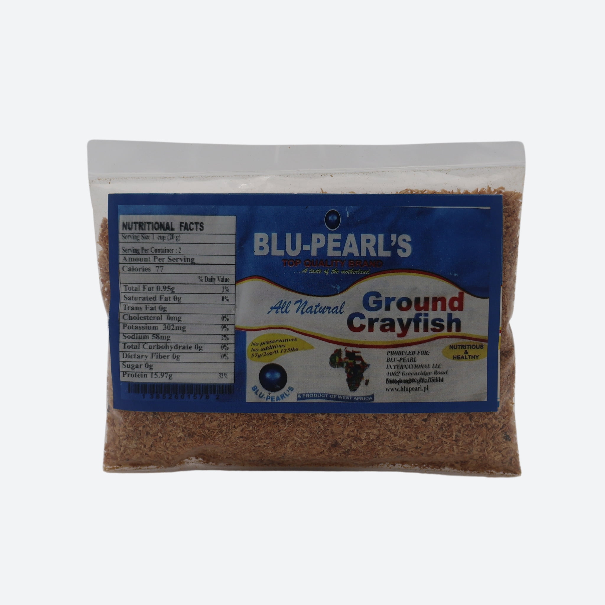 Blu-Pearl's All Natural Ground Crayfish 2oz - Walmart.com