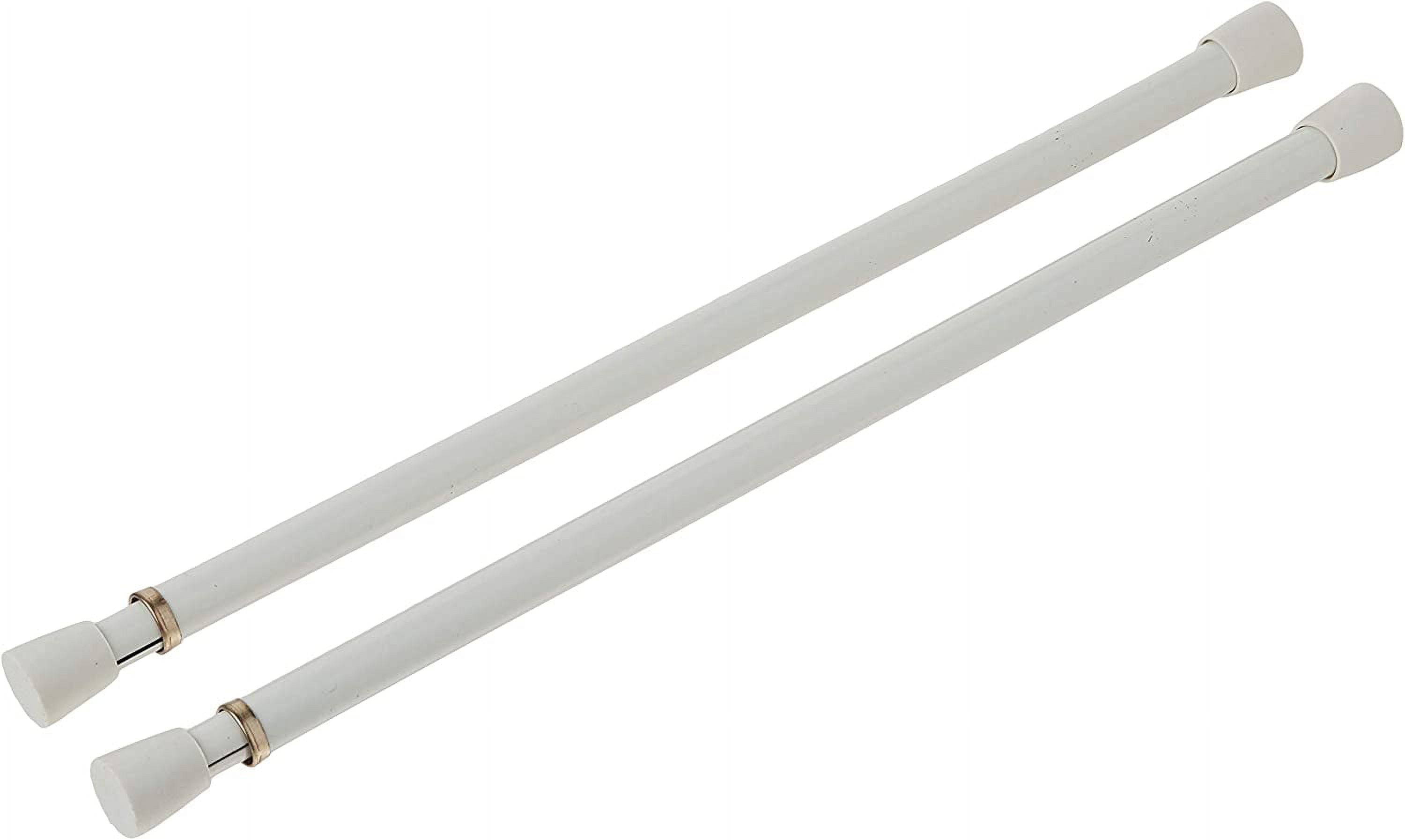 Blu-Pier Tech Spring Window Fashions 7/16-Inch Round Spring Tension Rod ...